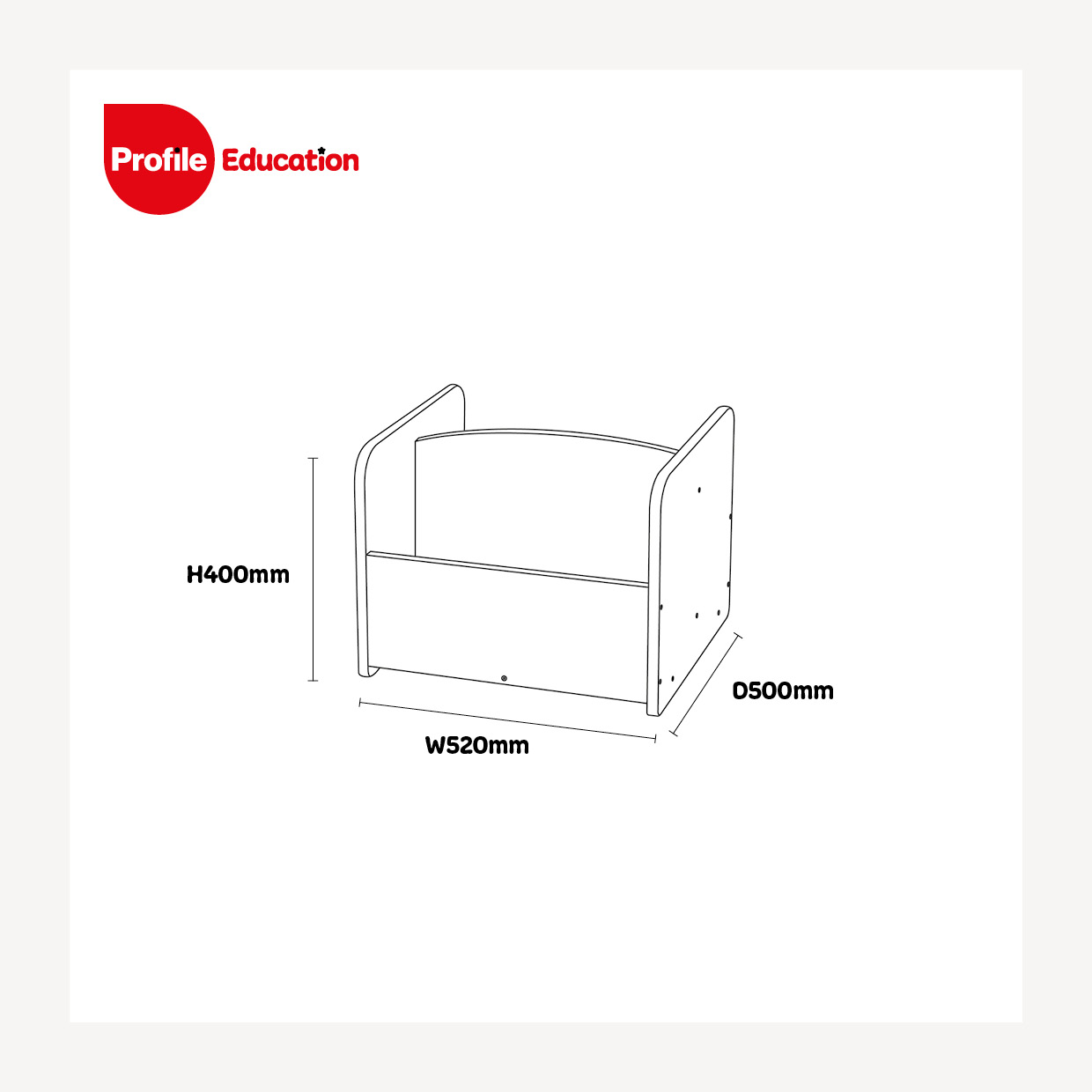 Modern Thrifty Big Book Storage Unit | Profile Education